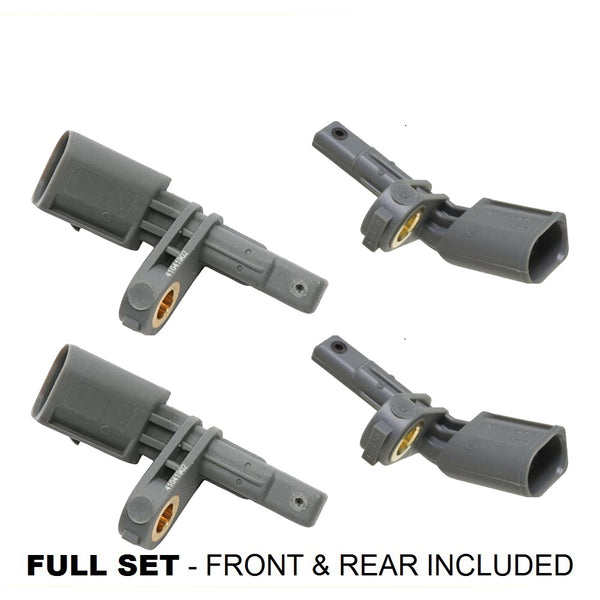 4x PEC Front & Rear Wheel Speed Sensors For Audi Q7 4L Diesel 3.0L Tur ...