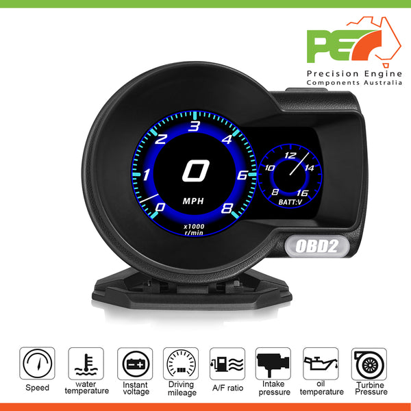 New F8 LCD Screen Head Up Display OBD2 Compatible For Ford Ba Falcon ...